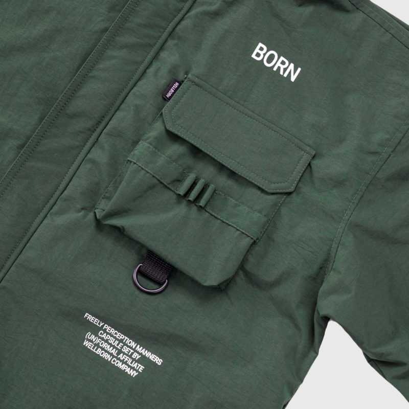 Crease Jacket Olive – Wellborn